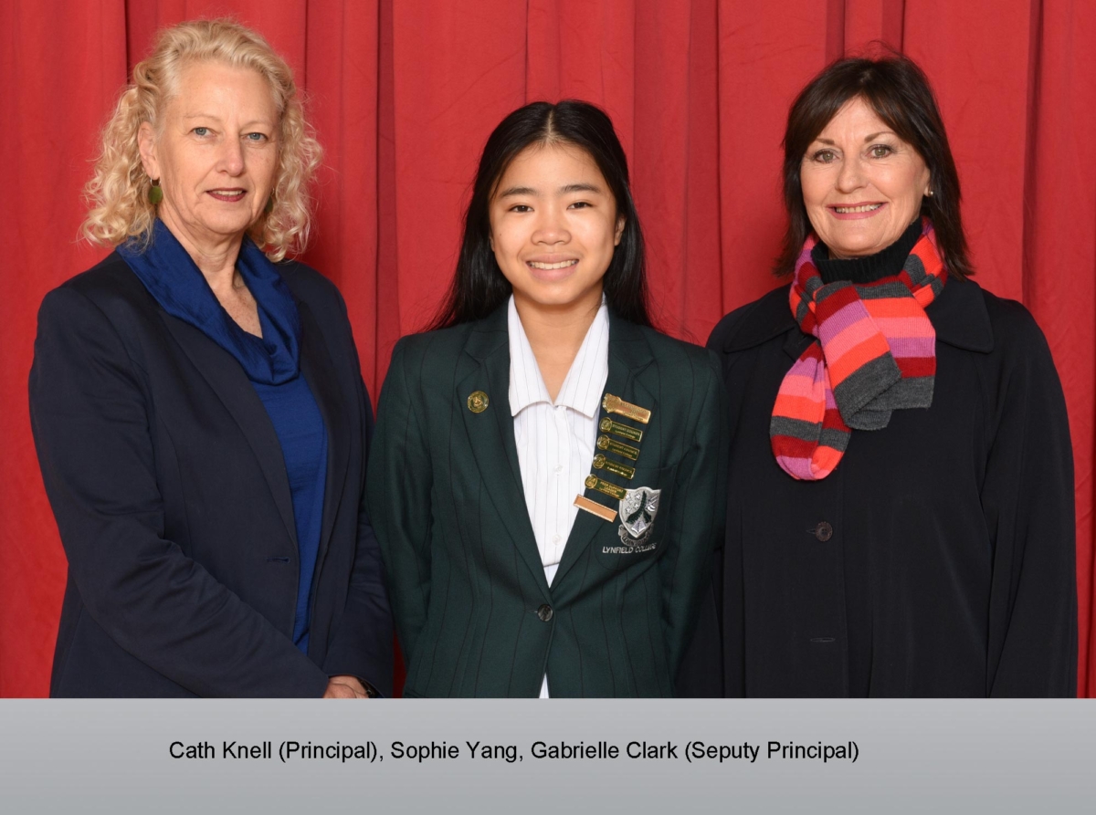 International Student Representative – 2021 Lynfield College Yearbook