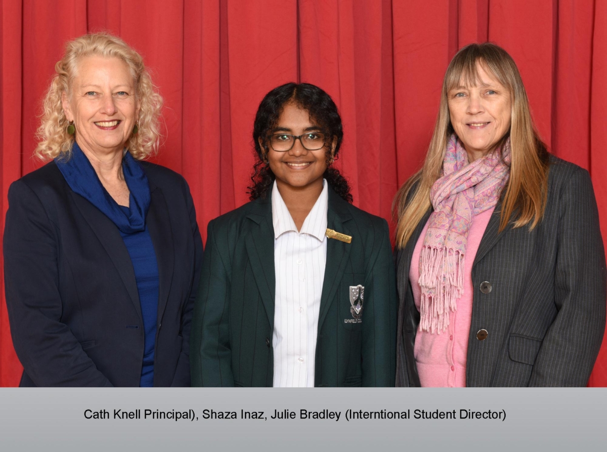 International Student Representative – 2021 Lynfield College Yearbook