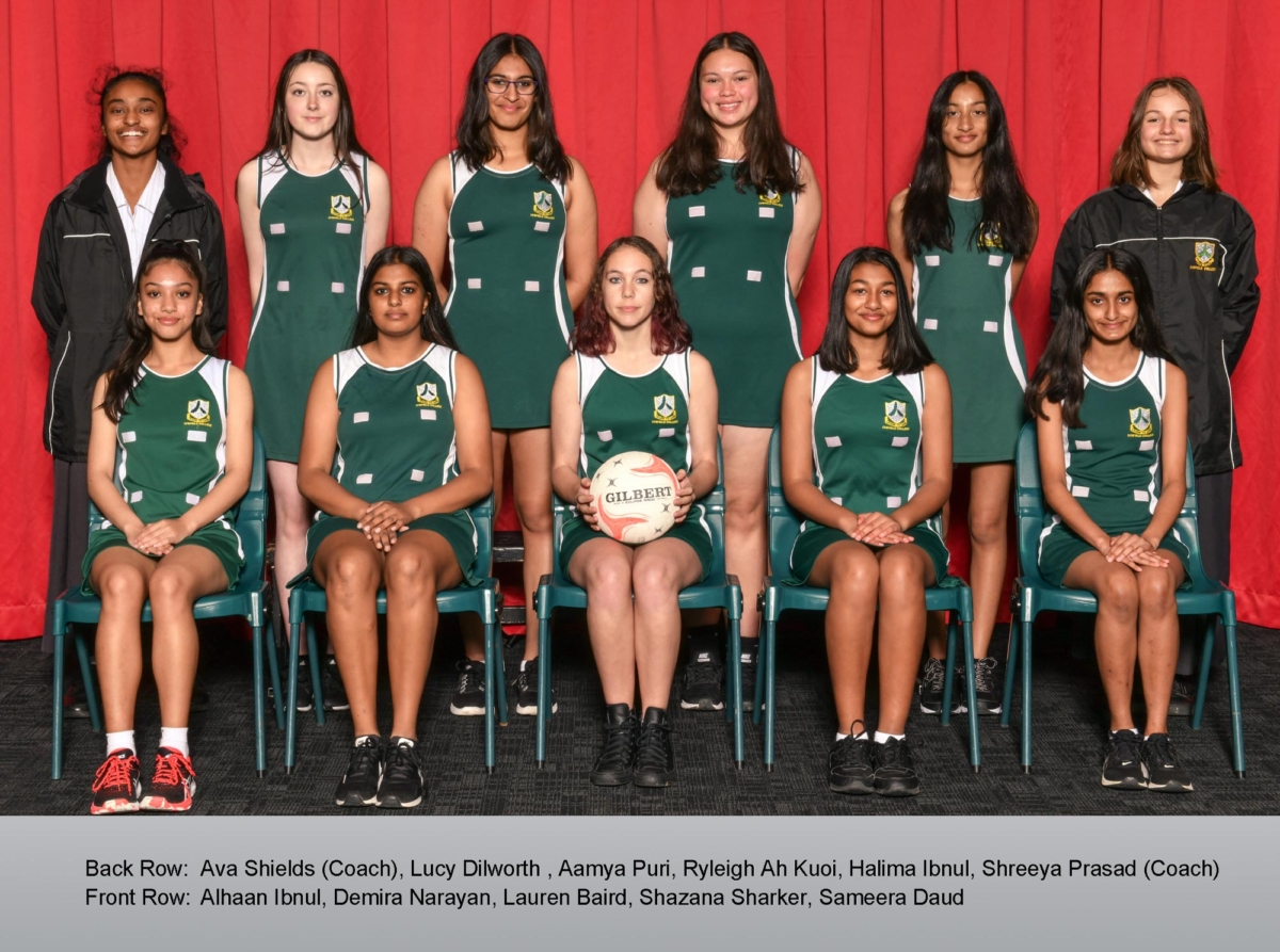 Netball Year 10 White – 2021 Lynfield College Yearbook