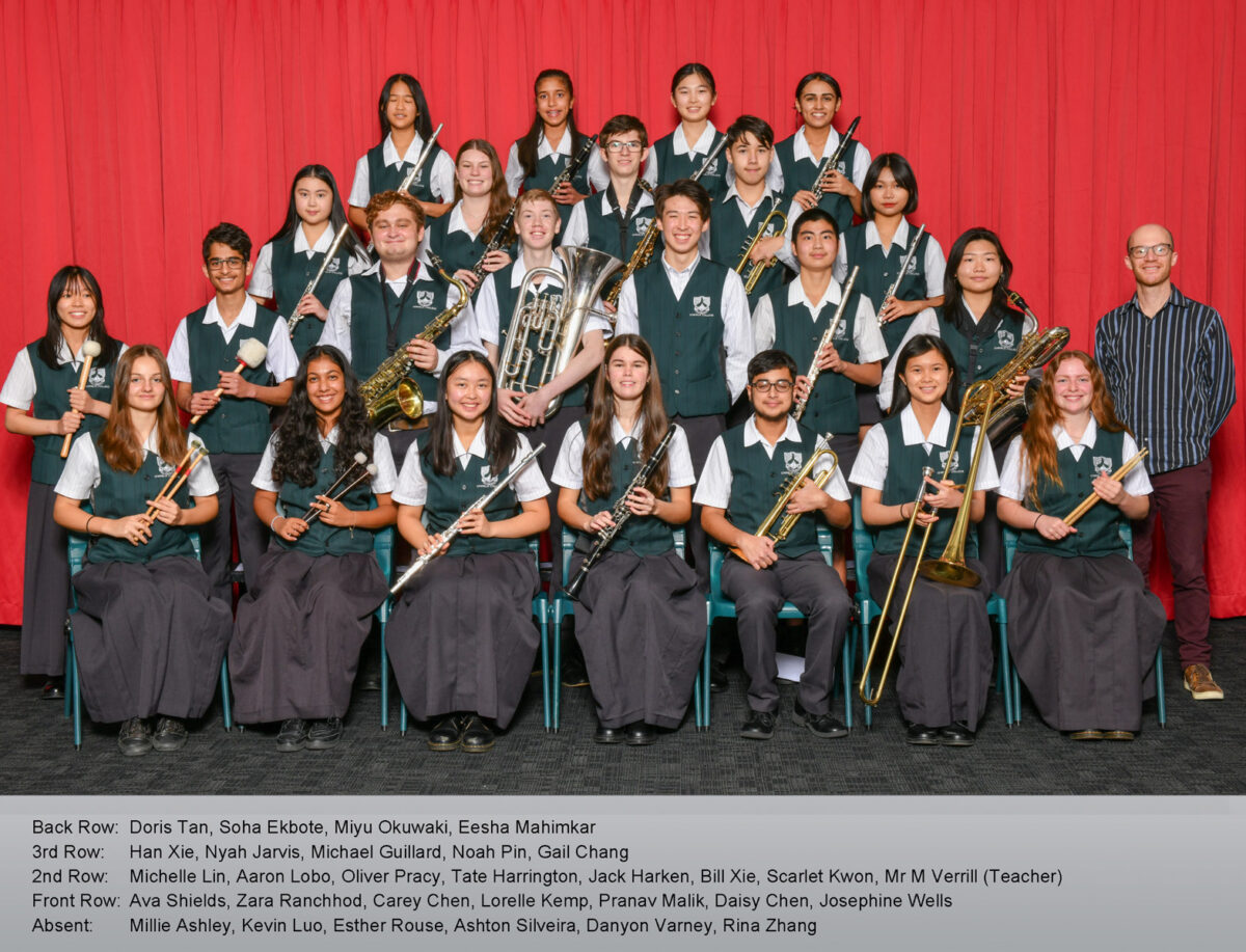Concert Band – 2022 Lynfield College Yearbook