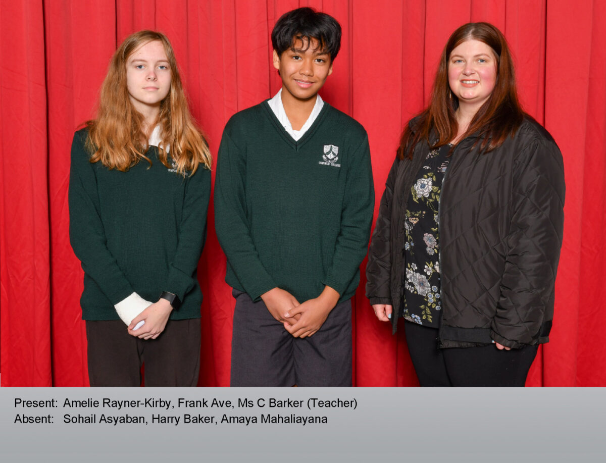 Robotics Junior – 2022 Lynfield College Yearbook