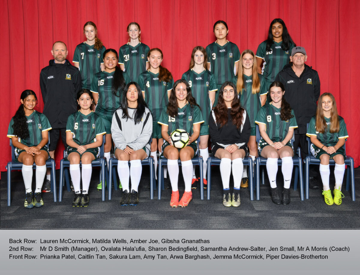 Football 1st XI Girls – 2022 Lynfield College Yearbook